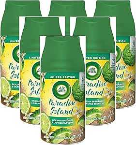 6 x Air Wick Freshmatic Automatic Spray Refill 250ml - Sicilian Bergamot & Orange Blossom ...