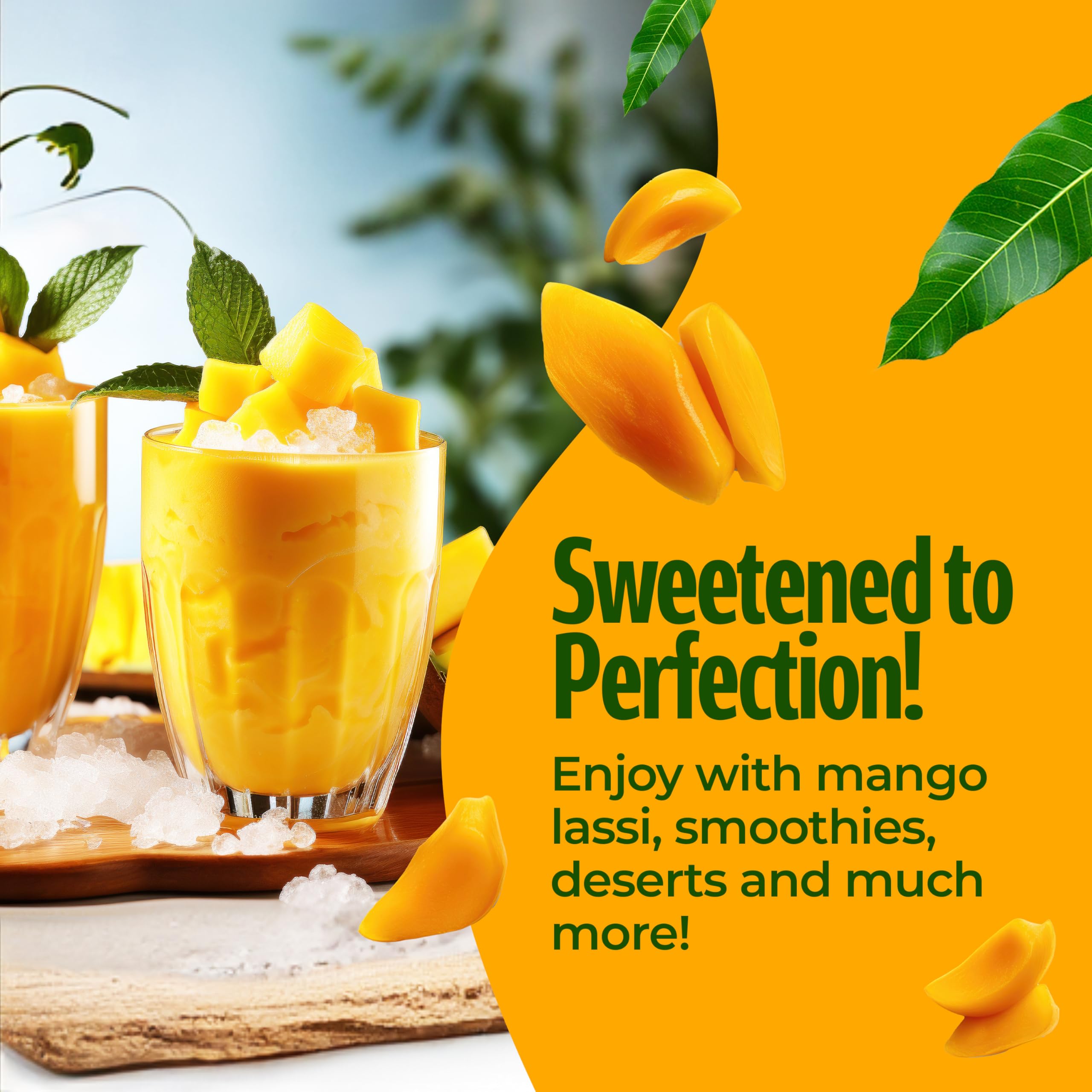 Snapklik.com : Ashoka Premium Mango Puree, Sweetened Kesar Mango Pulp ...