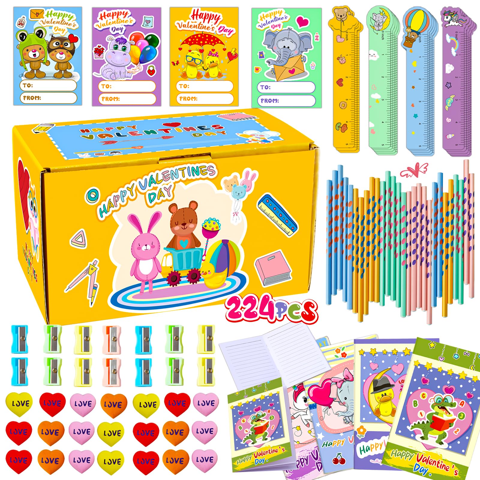 Amazon.com: ANYGIFT Class Valentines Day Gifts for Kids -28 Pack ...