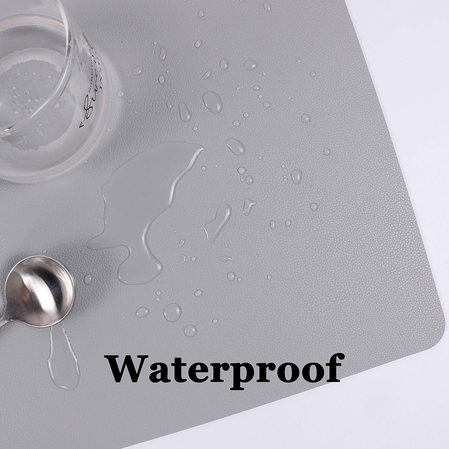 Wipeable Placemats Leather Table Mats Waterproof Heat-Resistant Easy to ...