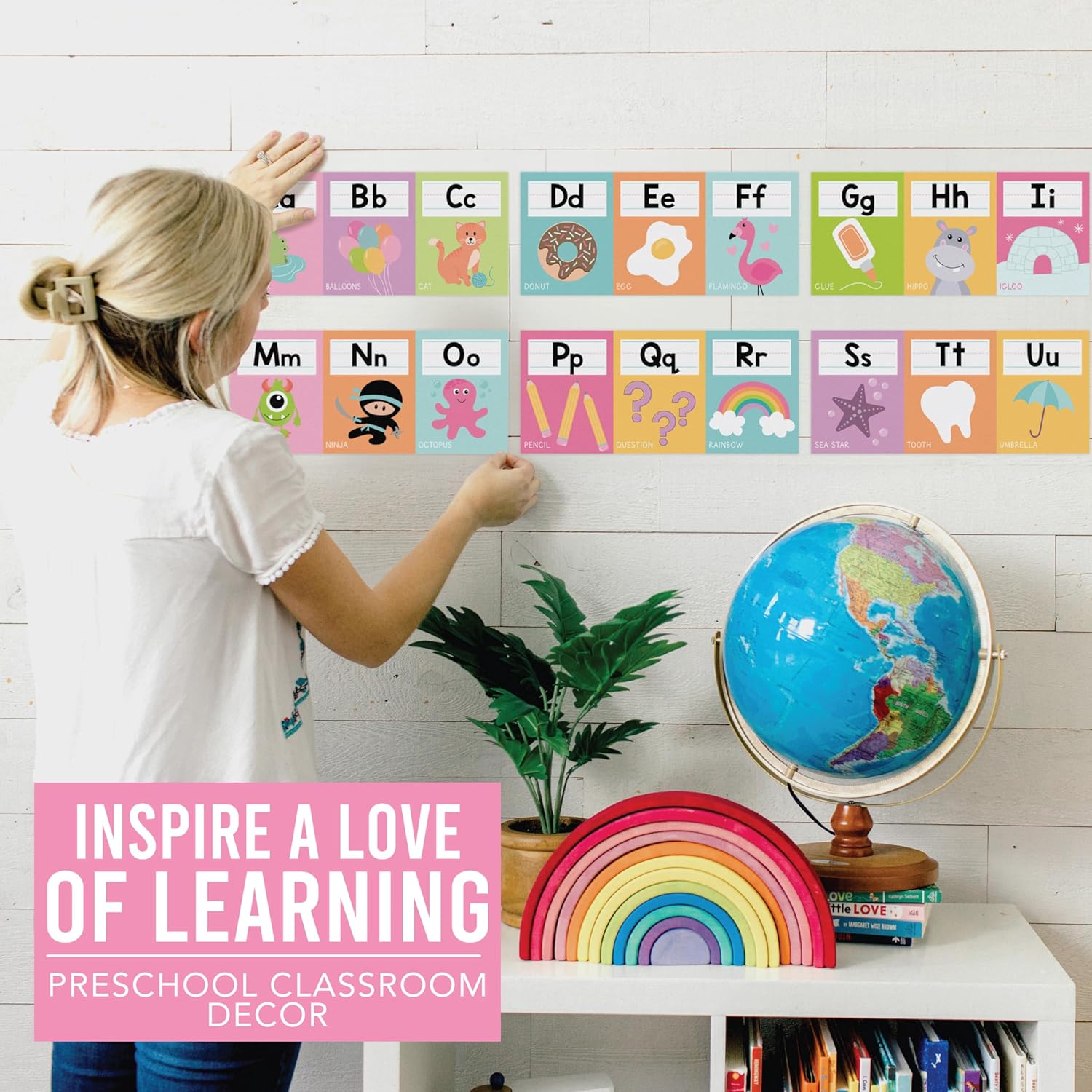 Colorful Alphabet For Classroom Wall Line - Alphabet Barbados | Ubuy