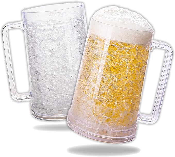 Beer Mugs For Freezer, Frosted Beer Mugs, Beer Mug, Double Walled ...