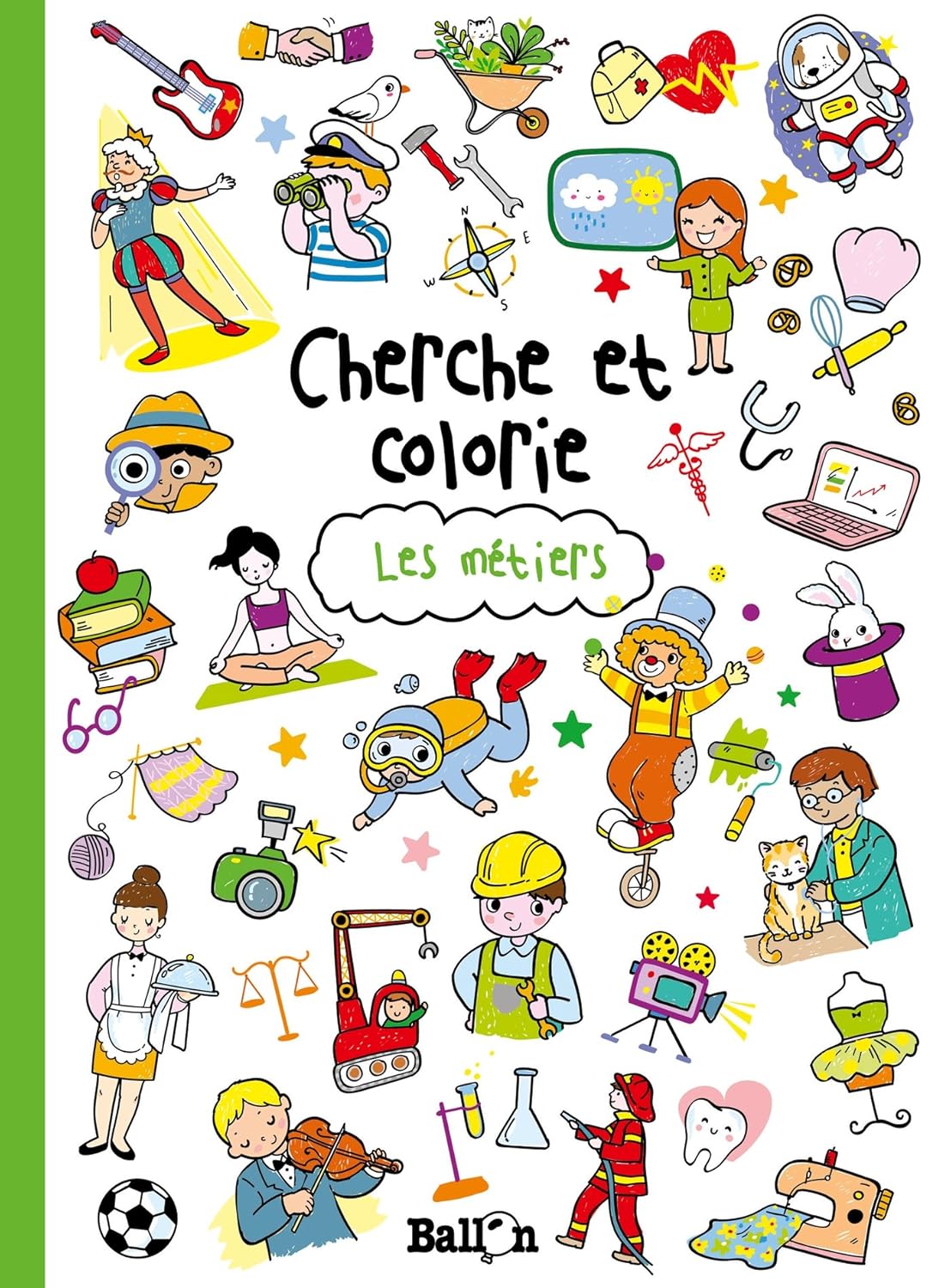 Cherche et colorie: Les métiers : Ballon: Amazon.fr: Livres