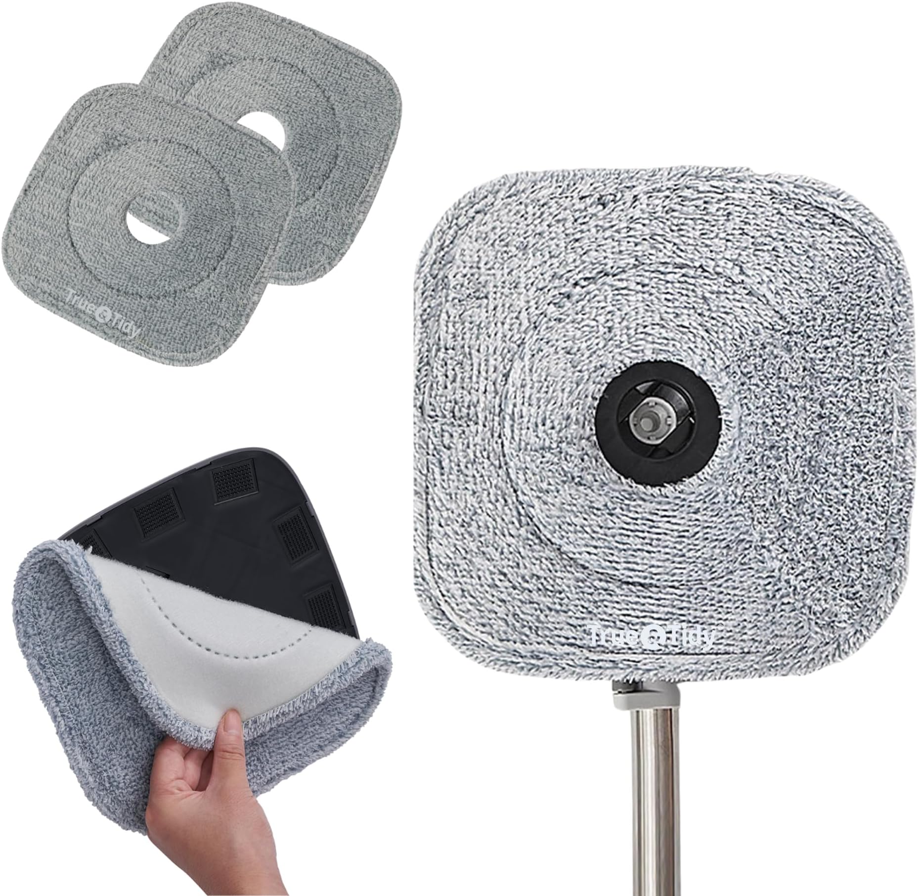 Amazon.com: 6 Pack 9 Inch Square Microfiber Mop Pad Refill Compatible ...