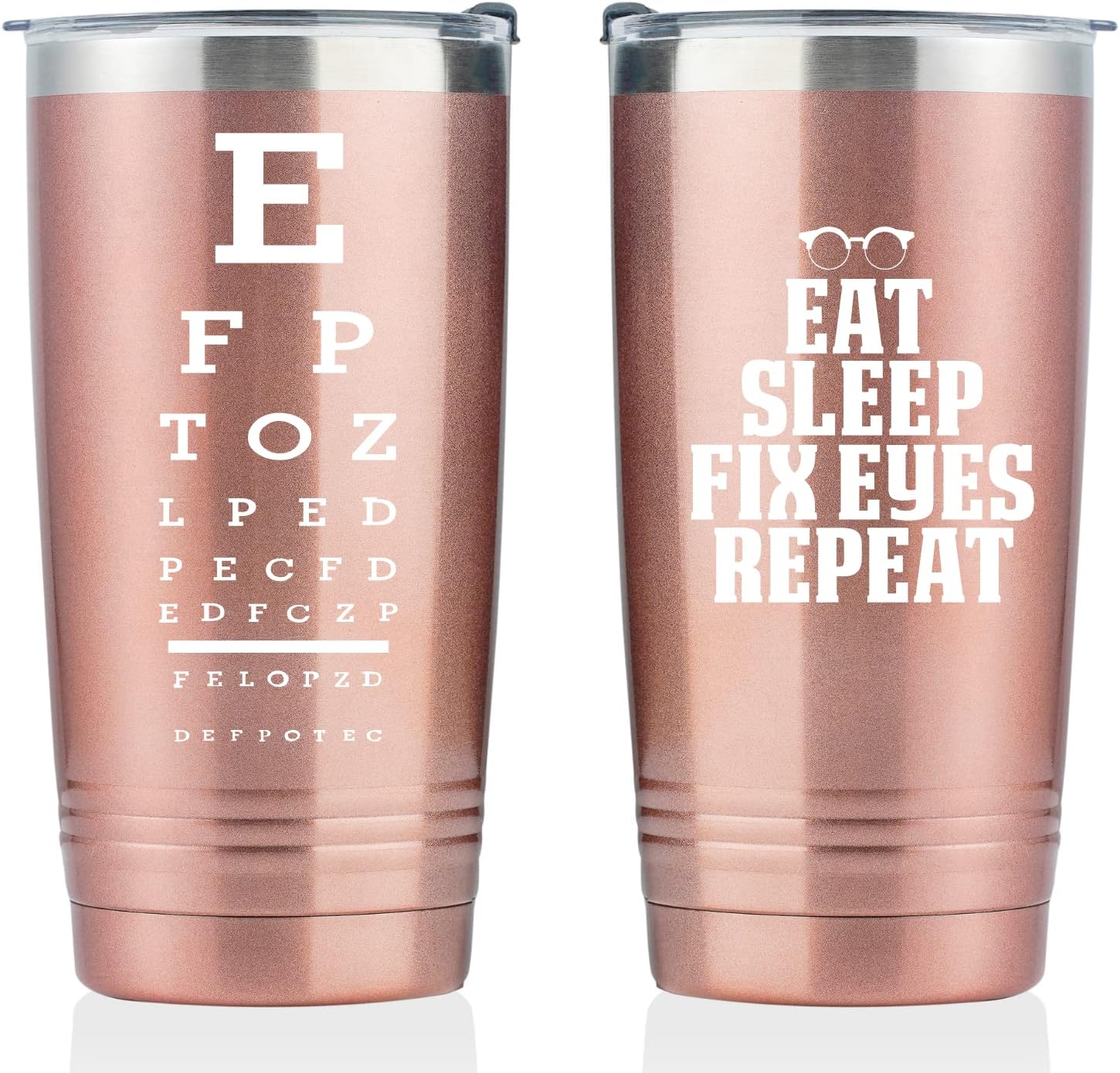 Amazon.com | Optometry Gifts for Women, Double Side Print, Eat Sleep ...