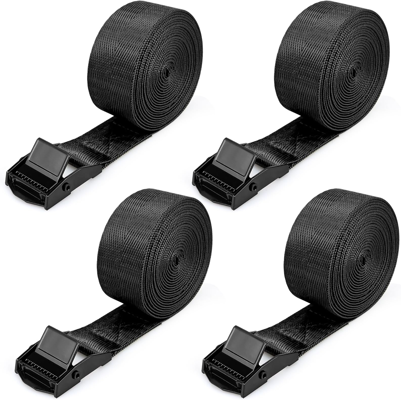 Ratchet Tie Down Straps 4 Pack, 5M x 25 mm Heavy Duty Lashing Straps ...