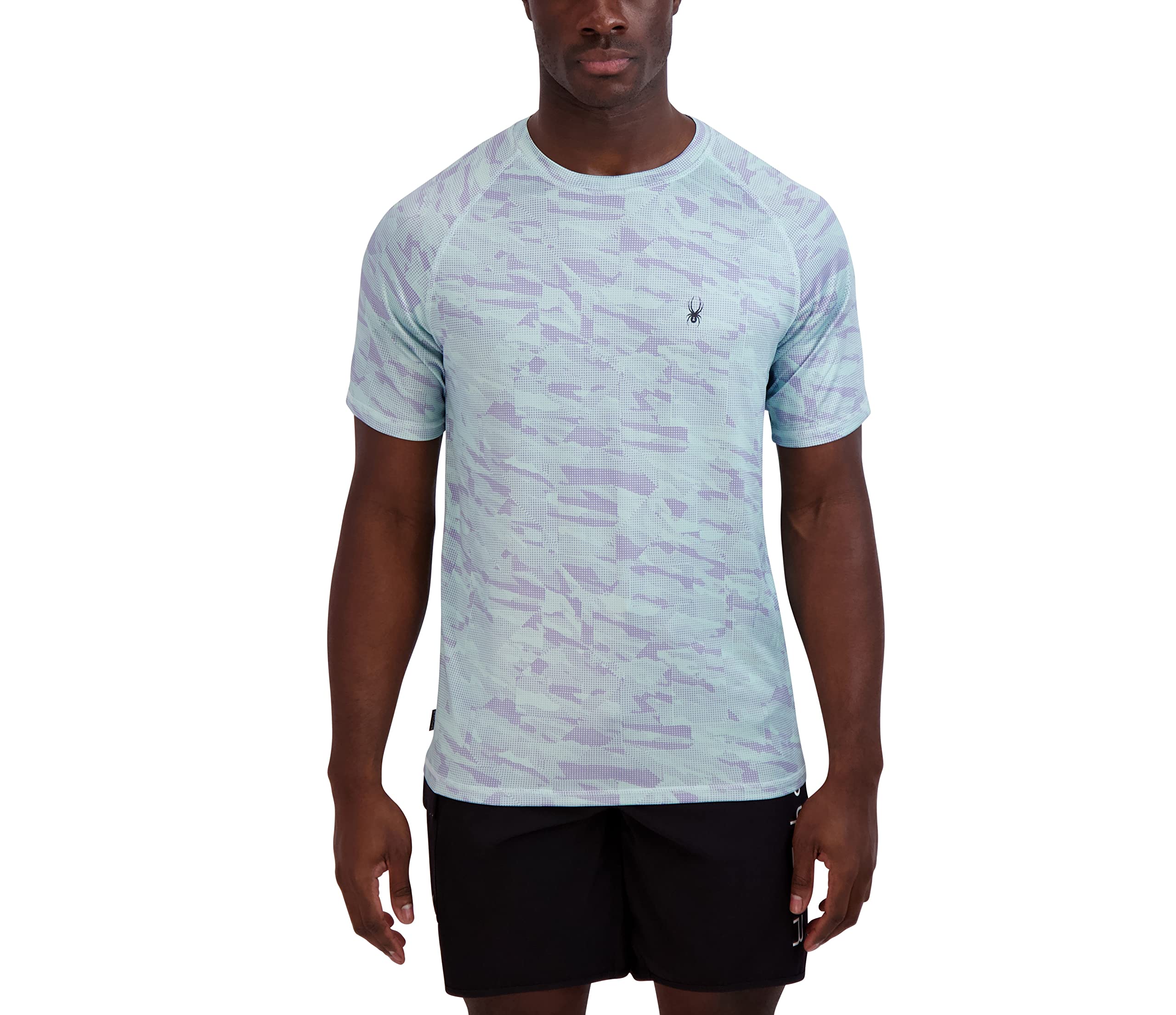 Spyder Men's Standard Quick Dry UPF Rashguard Lightweight Short Sleeve ...