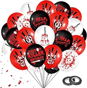 Amazon.com: Halloween Bloody Balloons Spooky Horror Scary Have a Killer ...