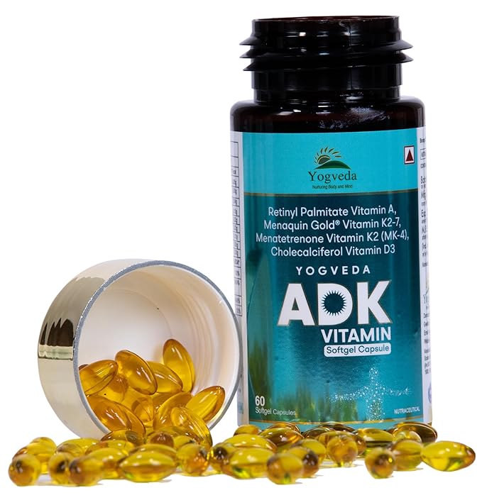 Yogveda Vitamin ADK - Multivitamin - Contains Vitamin A - D - K - Boost ...