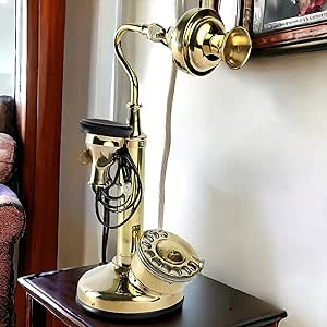 Amazon.com : Replica Antique Candlestick Tabletop Telephone -Swan Style ...