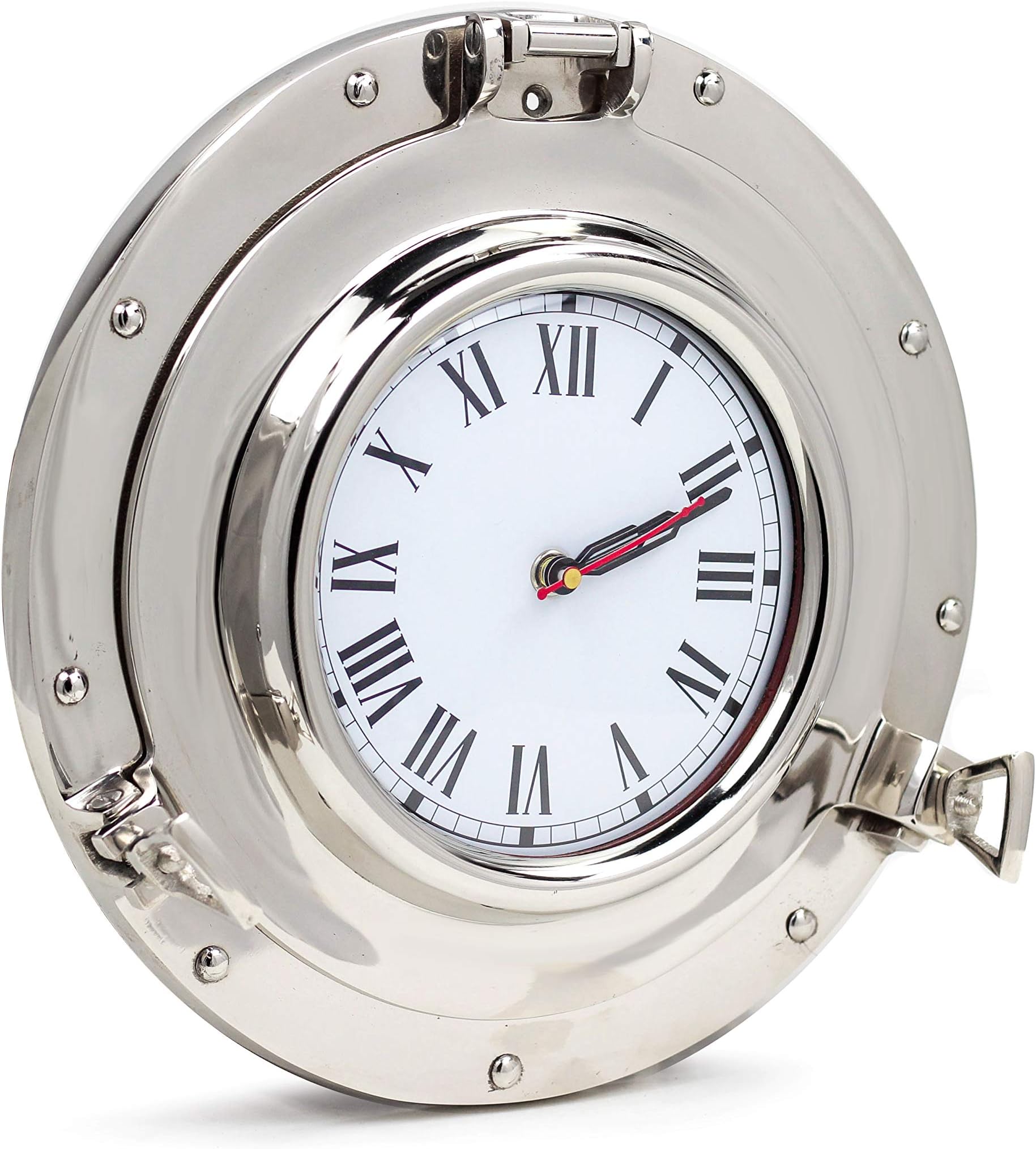 Amazon.com: Nagina International Silver Metal Nautical Porthole Wall ...