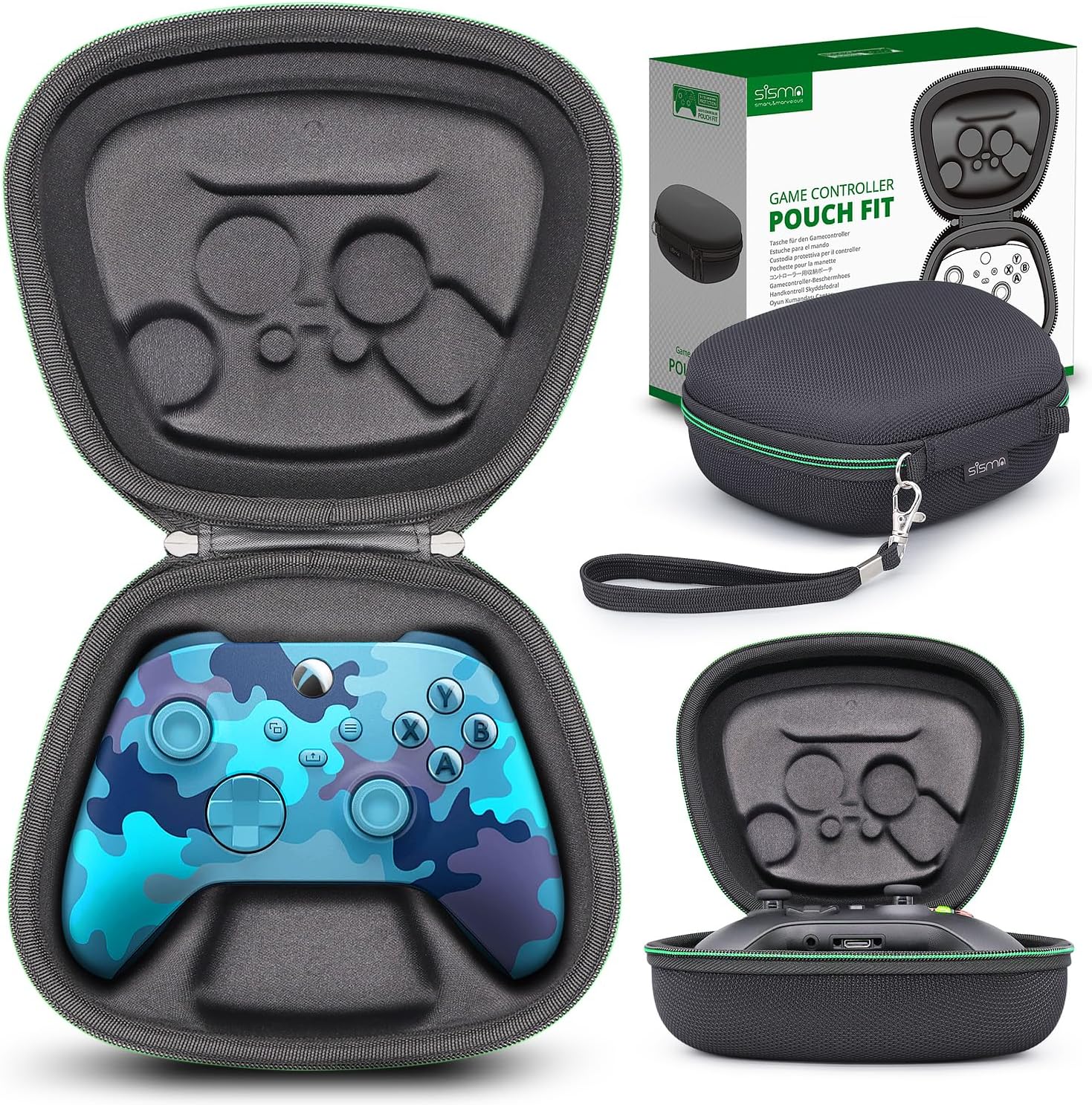 sisma Funda rígida Compatible con Control Xbox - Estuche de viaje para ...