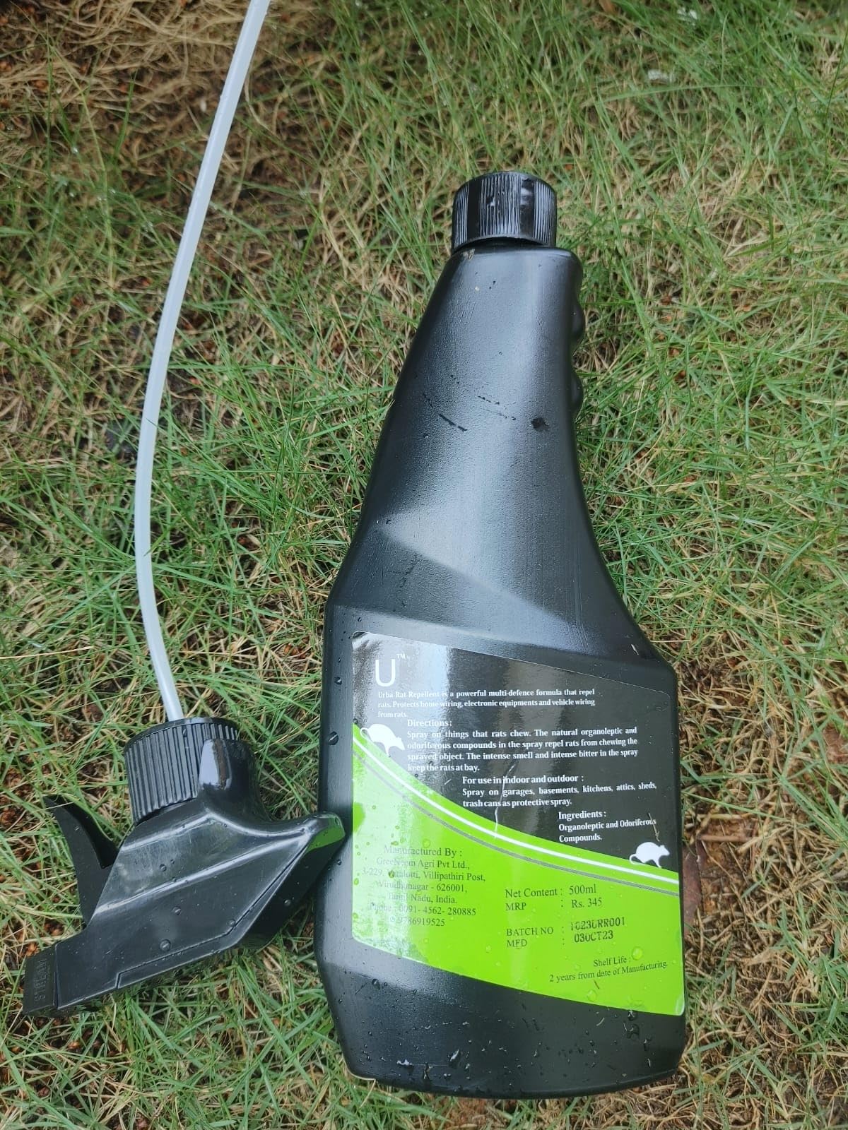 URBA Powerful Rat Protection Spray (Pack Of 2), 1000 Ml - Protect Wires ...