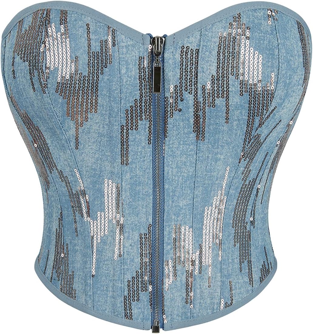 Amazon.com: bslingerie Women Retro Floral Embroidery Slimming Body ...