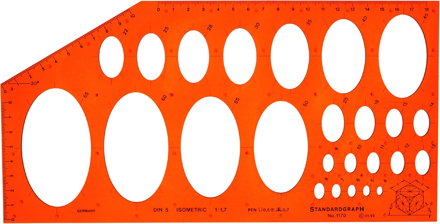 Isometric Projection Ellipses Ellipse Shapes Metric Symbols Technical ...