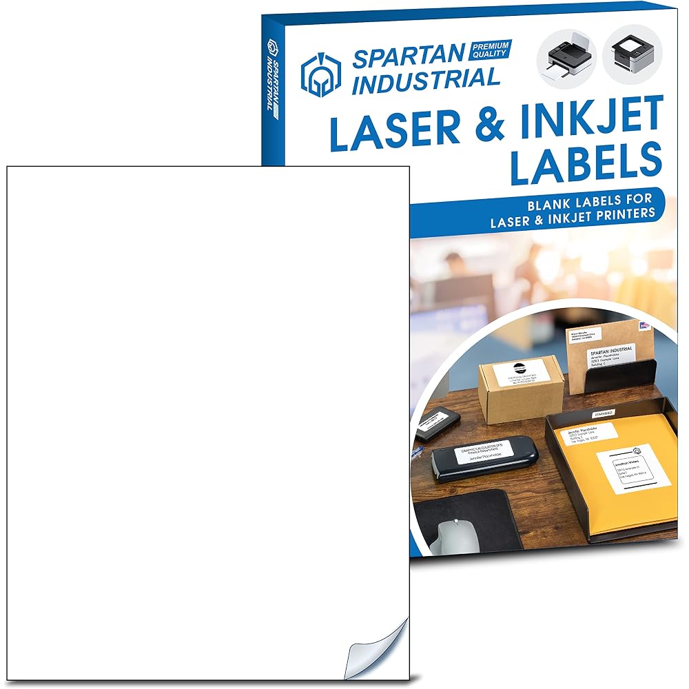 $4/mo - Finance Spartan Industrial Printable Laser Inkjet Labels - 8.5 ...
