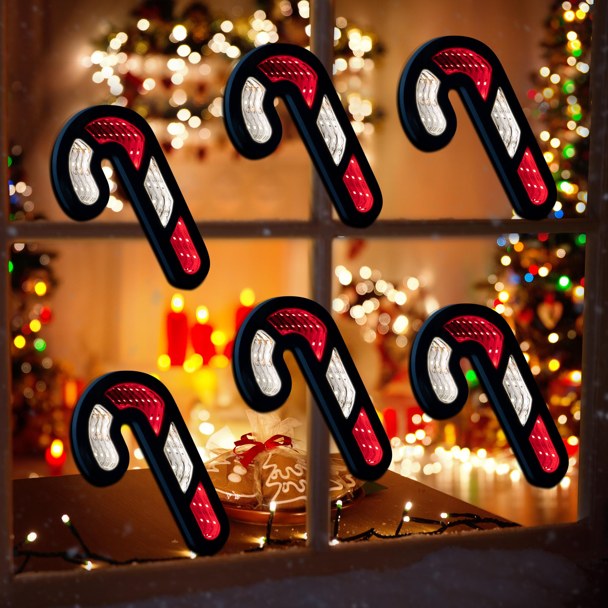 Amazon.com: Christmas Infinity Lights, 7'' led Christmas Lights 6PCS ...