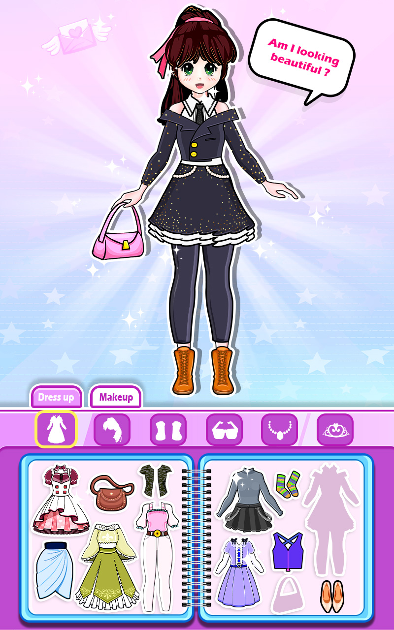 Anime Paper Doll Dress up Game - DIY Paper Princess World - App on ...