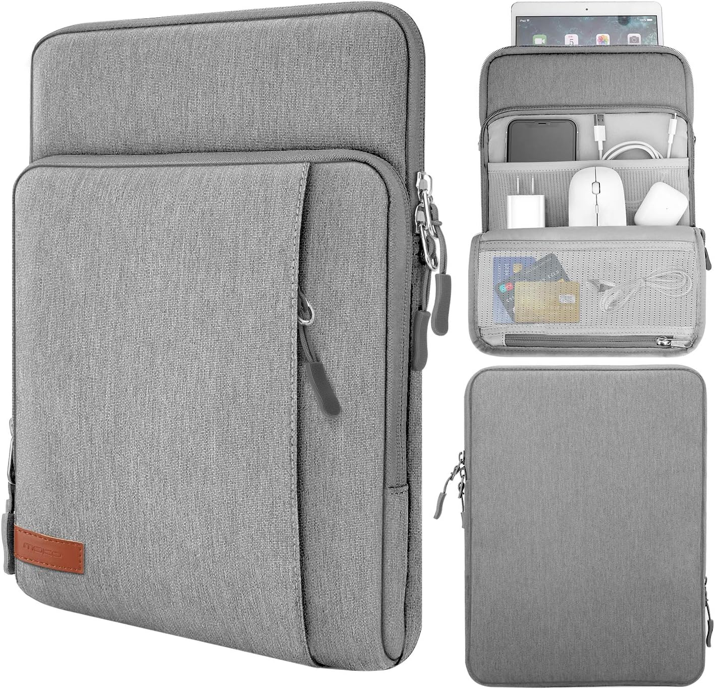 Amazon.com: MoKo 9-11 Inch Tablet Sleeve Bag Carrying Case with Storage ...