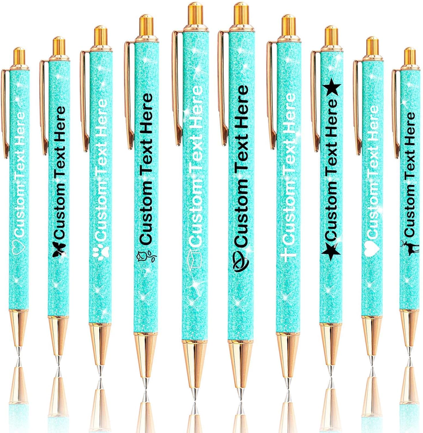 Amazon.com : STREADVE Glitter Pens Personalized Custom Pen with Name ...