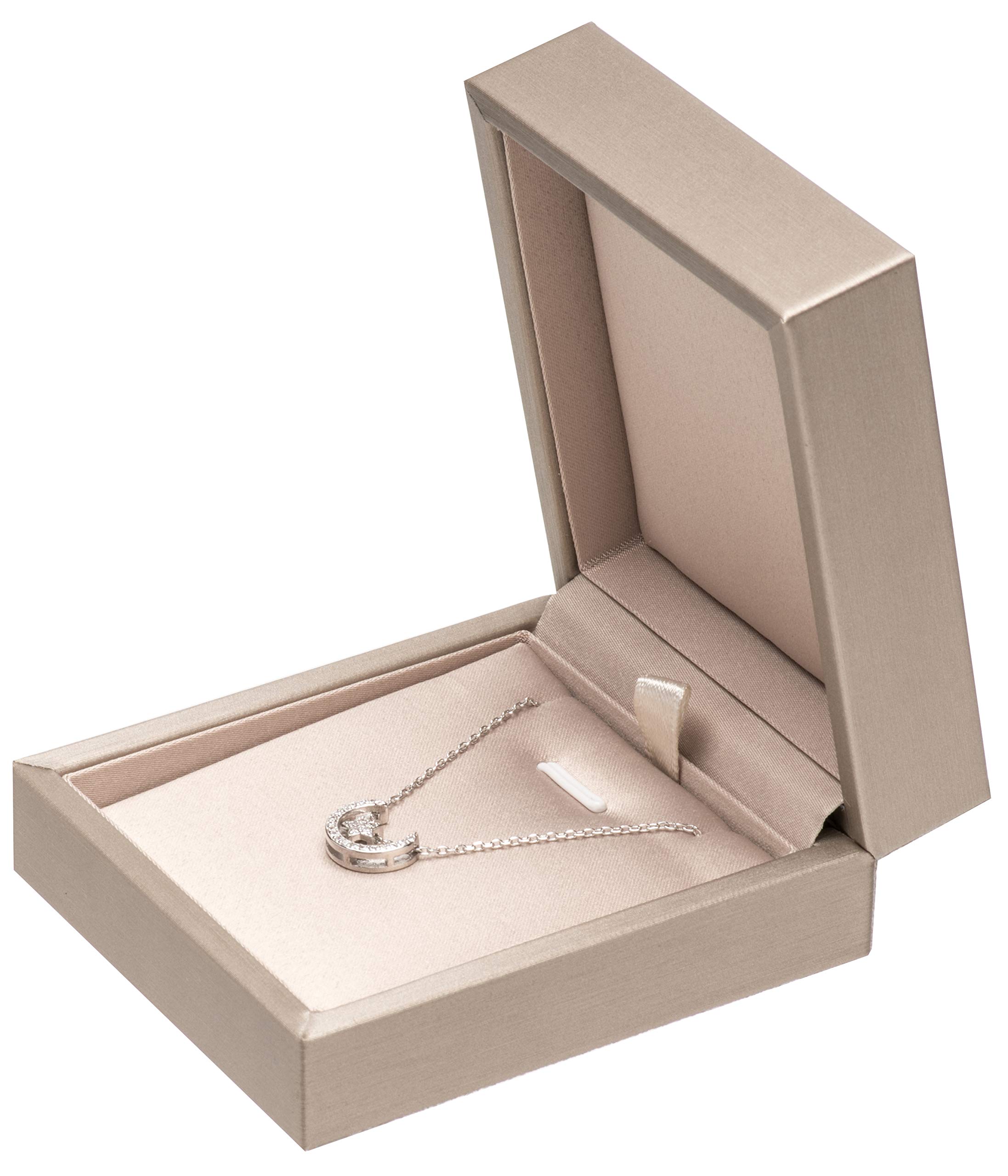Amazon.com: Giftop PU Leather Necklace Pendant Box for Wedding,Jewelry ...