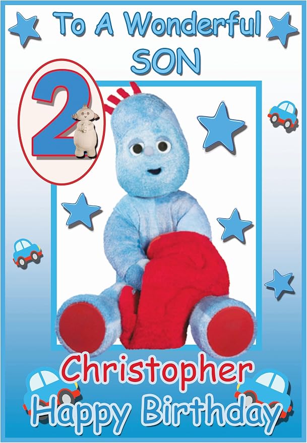 In The Night Garden Birthday Cards - Various Designs (Iggle Piggle Blue ...