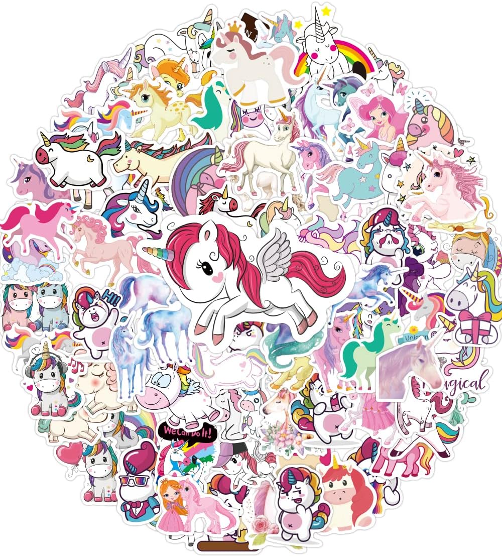 Amazon.com: 100 PCS Anime Stickers for Kids, Cartoon Waterproof ...