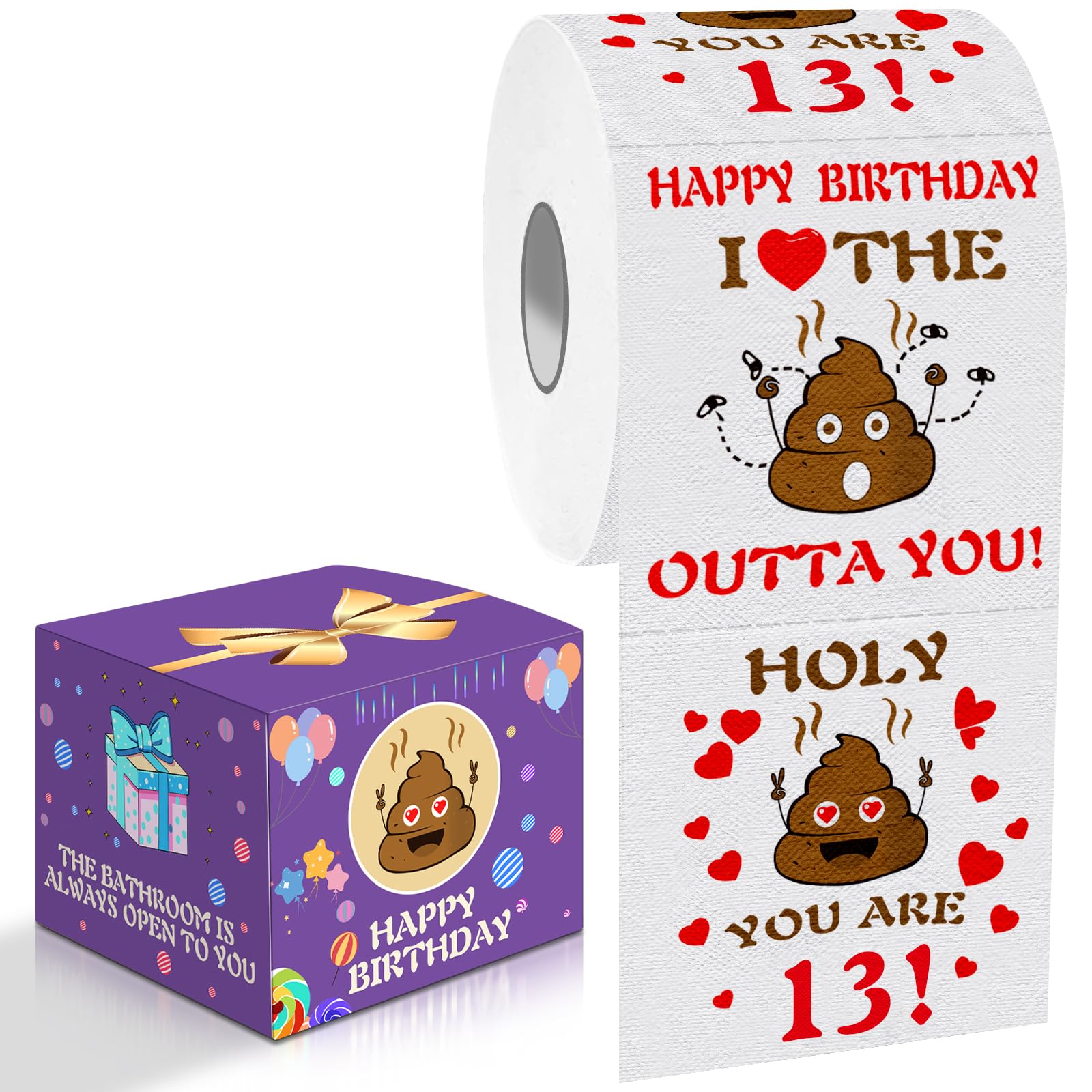Amazon.com: 13th Birthday Gifts for Boy or Girl, Happy Prank 3-Ply ...
