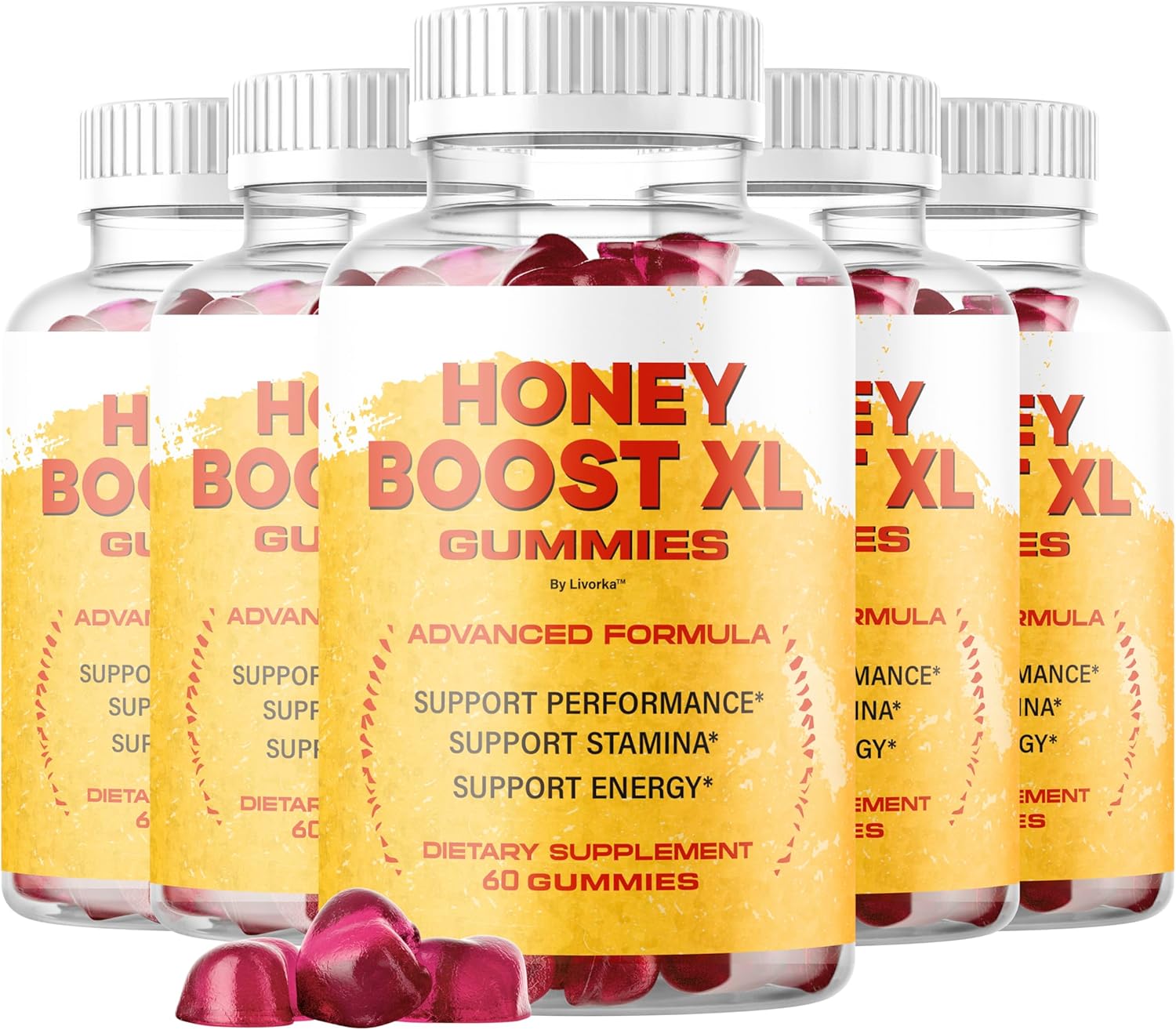 Amazon.com: (5 Pack) Honey Boost XL Gummies - Official HoneyBoost XL Advanced Premium Supplement ...