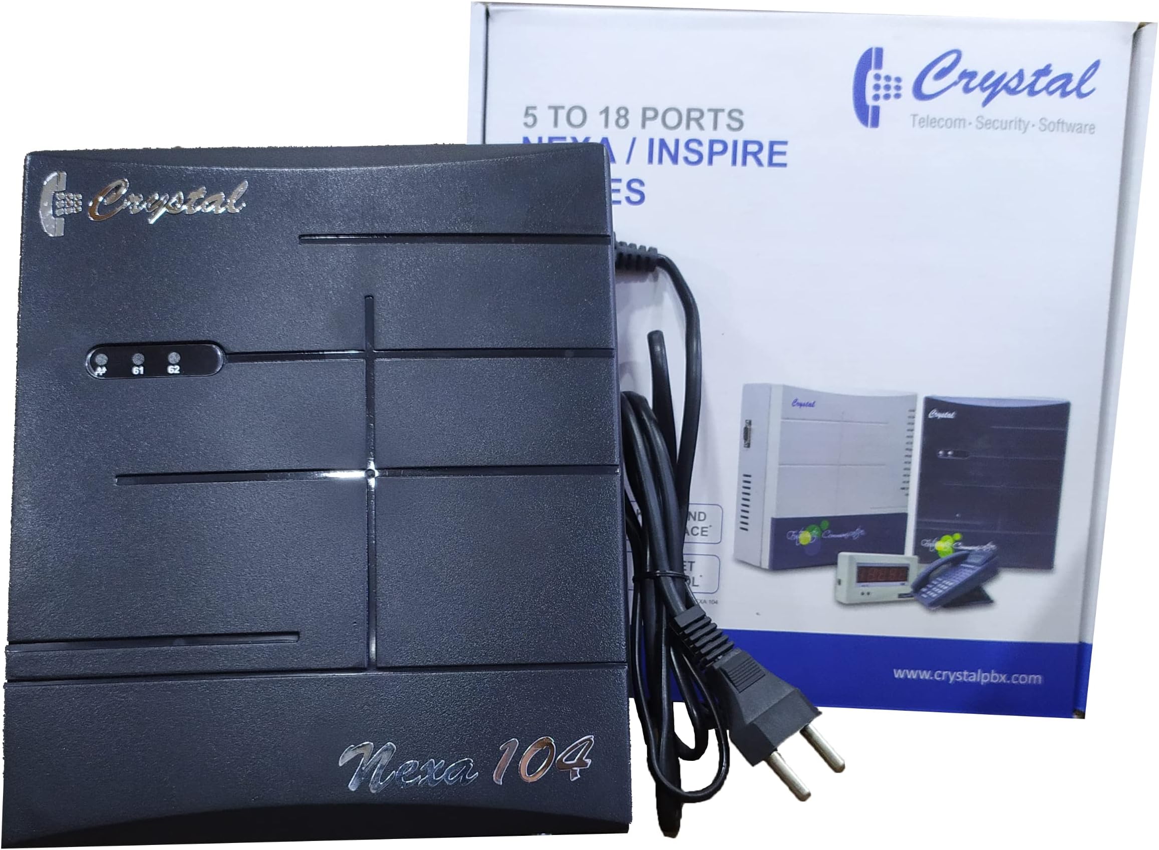 nexa plus Crystal /Inspire 104 Epabx System, Black : Amazon.in: Electronics
