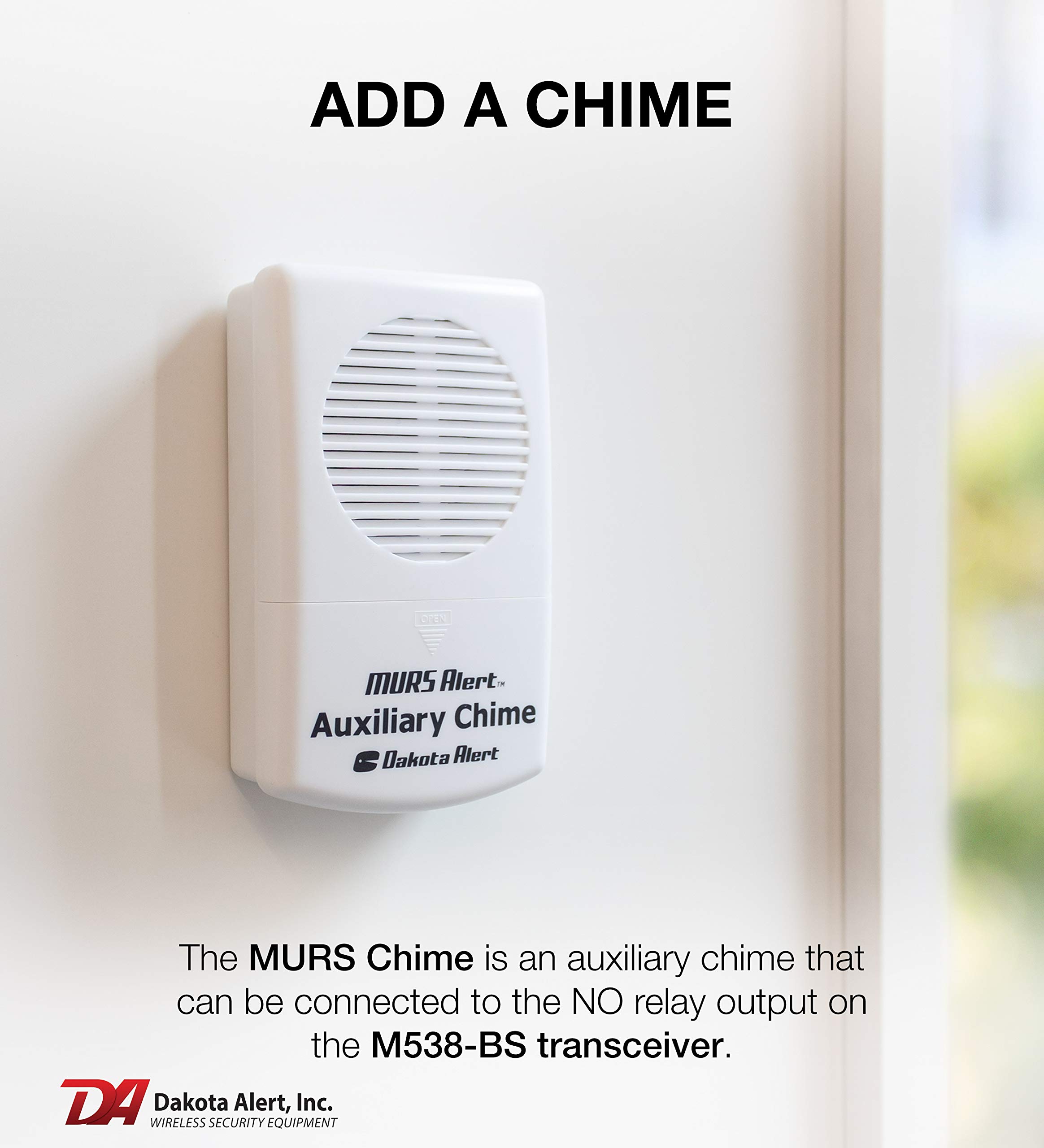 Snapklik.com : Dakota Alert MURS Auxiliary Chime - Battery-Operated ...