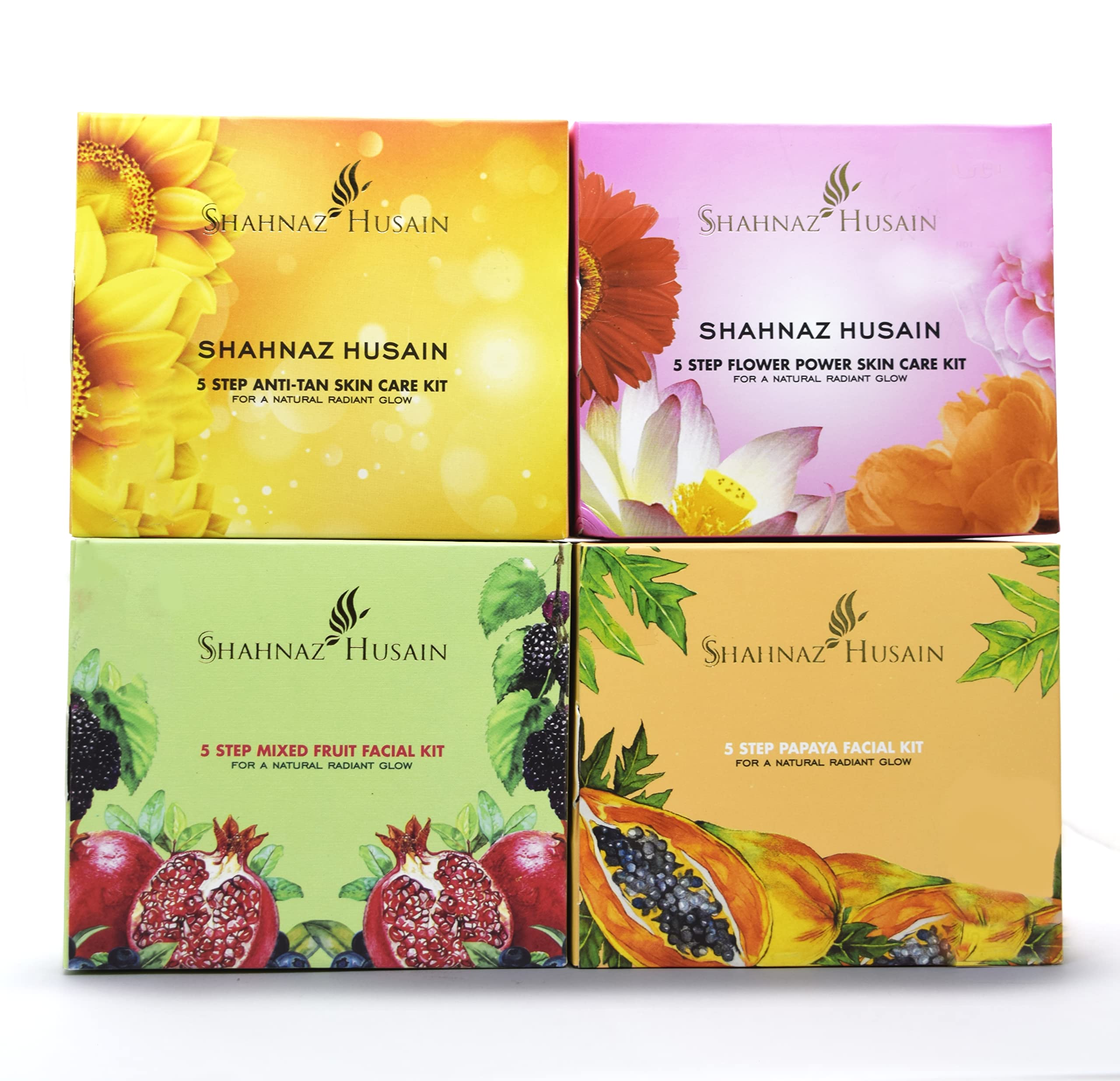 Shahnaz Husain Facial Kit Family Pack of 4 Combo : Amazon.in: Beauty