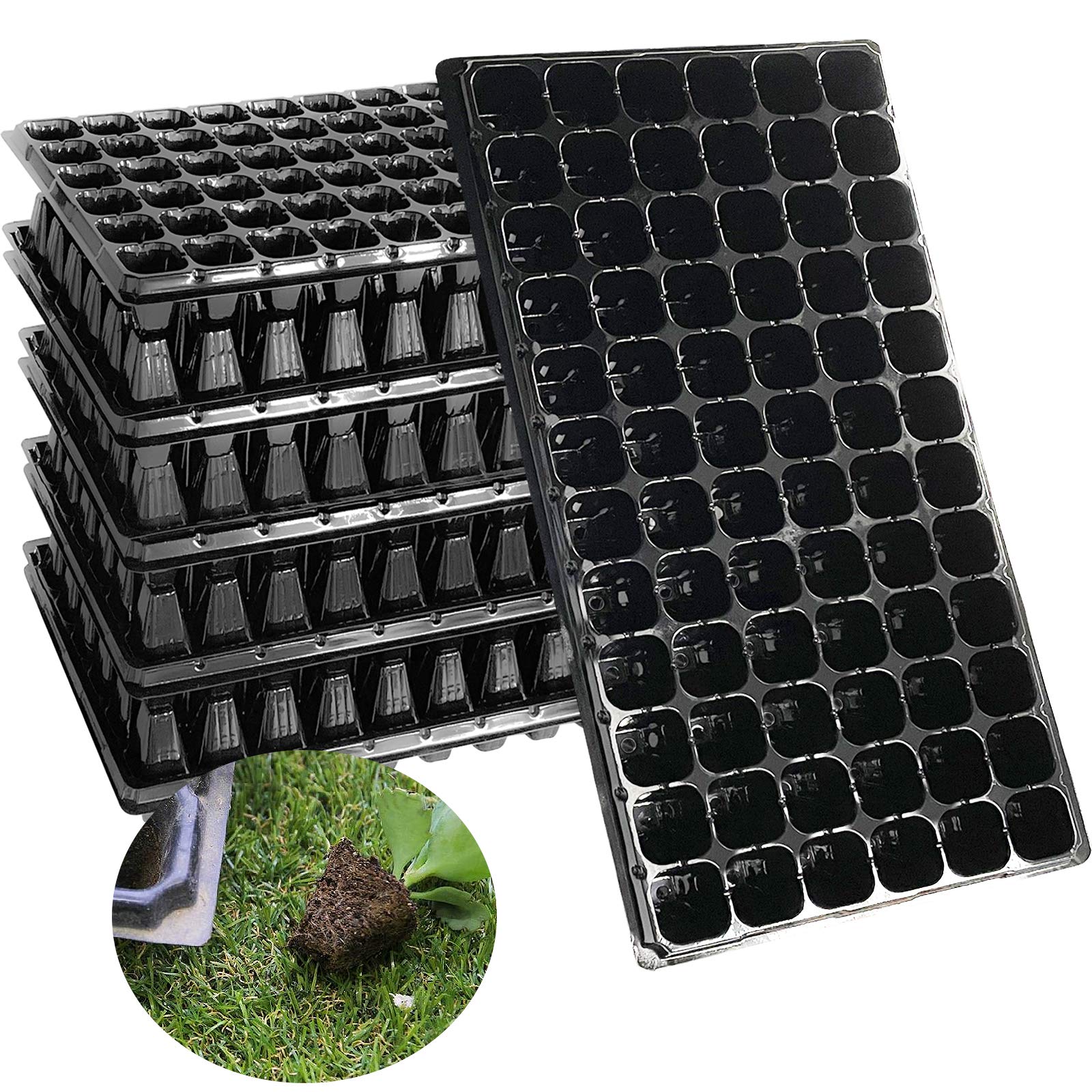 Buy 72 Cell Seed Starter Tray - 10 Pack, Extra Strength 1020 Starting ...