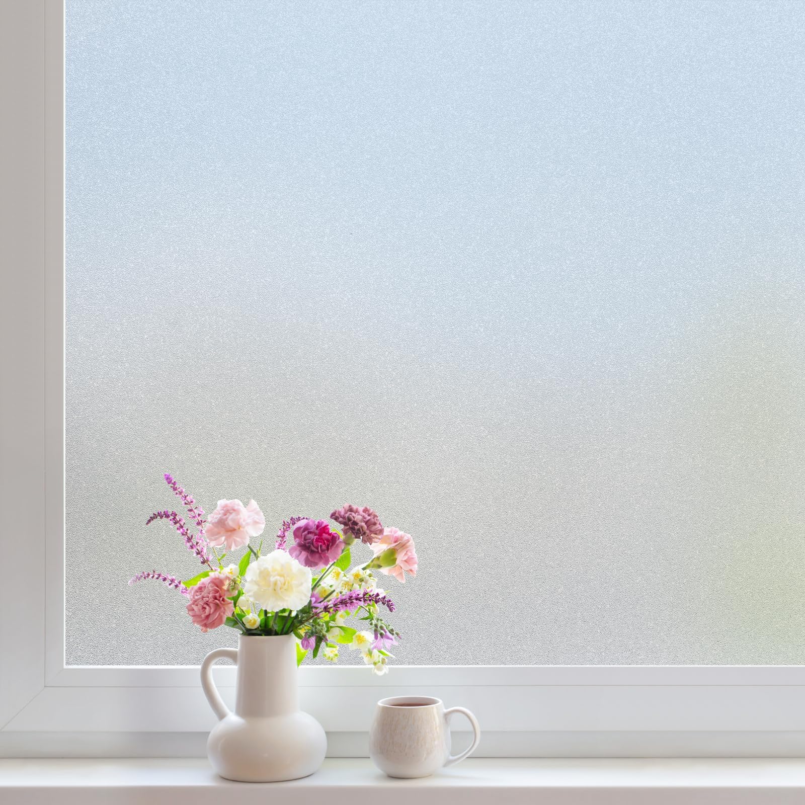 Amazon.com: HIDBEA Frosted Window Privacy Film - Non Adhesive Static ...