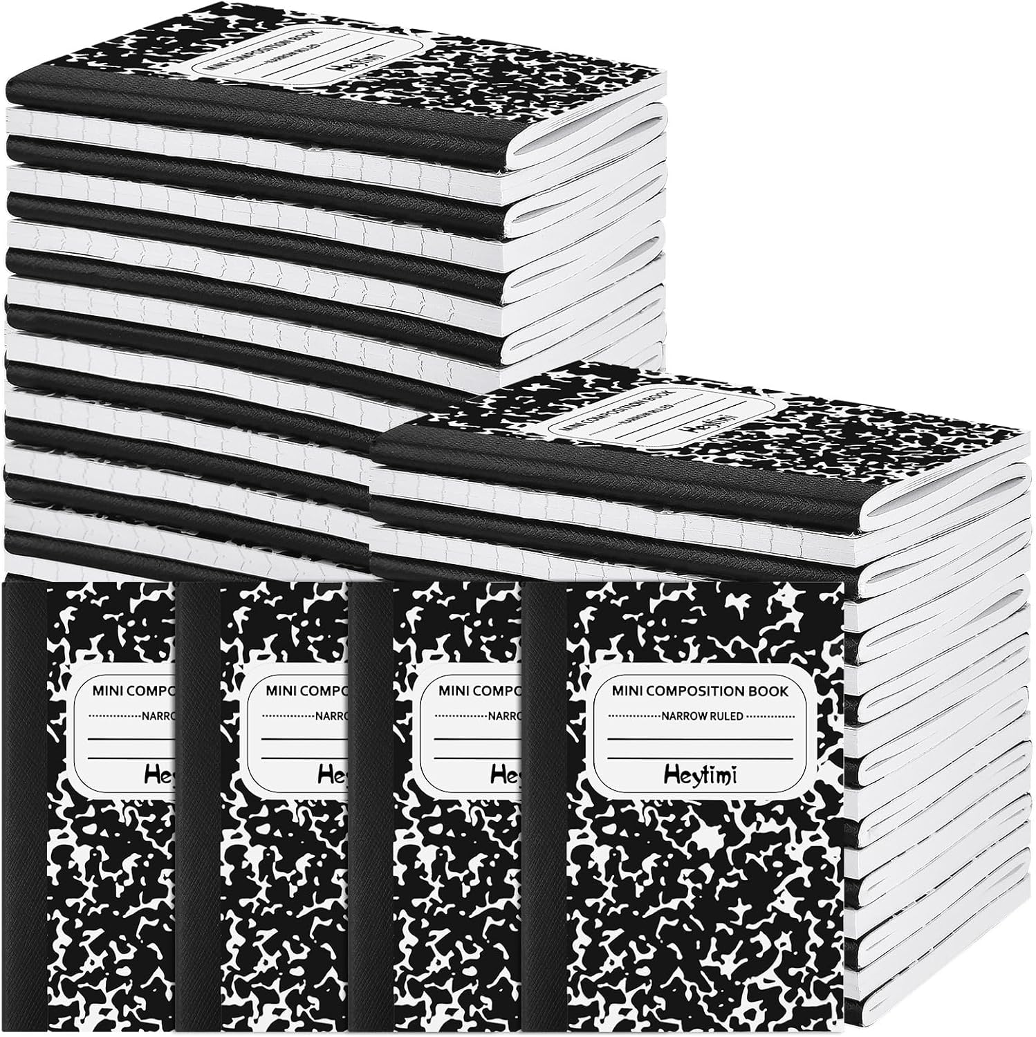 Amazon.com : HEYTIMI 120 Pcs Mini Composition Notebooks 4.5 x 3.25 Inch ...