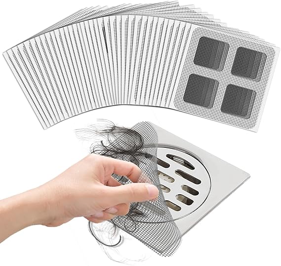 KRYLAR-20 pcs Drain Strainer Cover for Hair Stopper,Disposable Shower ...