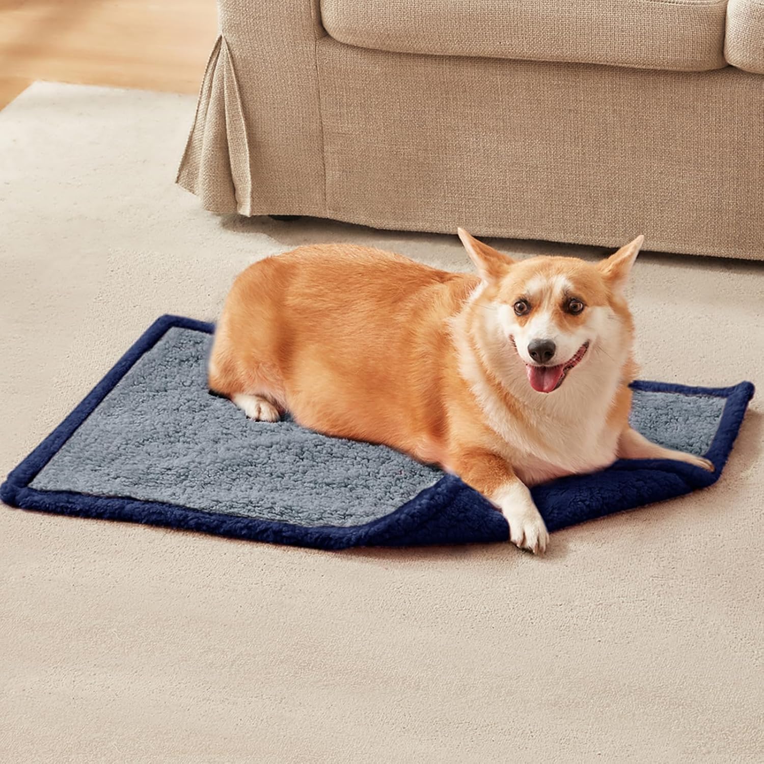 Amazon.com: Luciphia Waterproof Dog Blanket Soft Pet Sherpa Calming ...