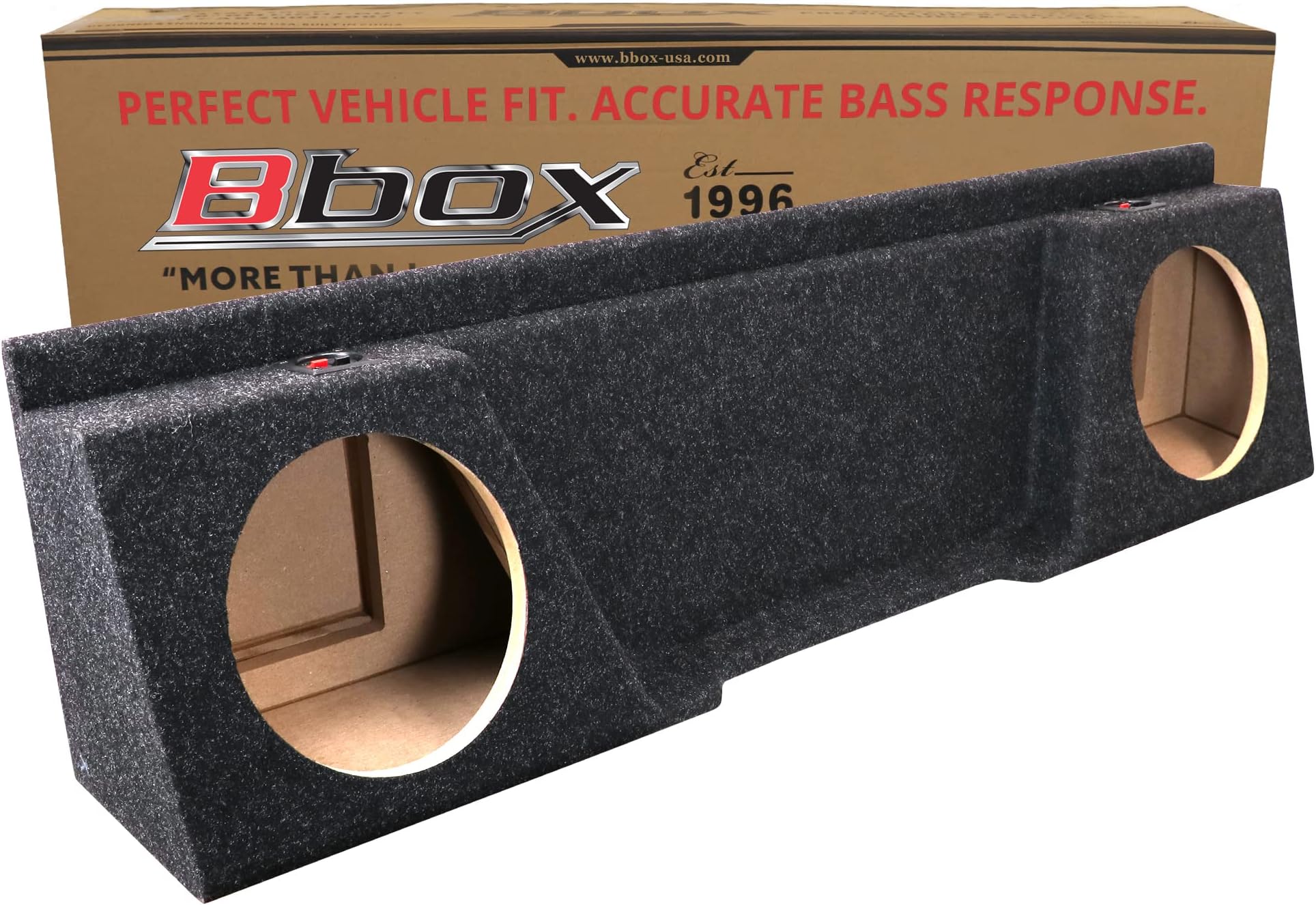 Amazon.com: Bbox A142-10CP Dual 10" Sealed Carpeted Subwoofer Enclosure ...