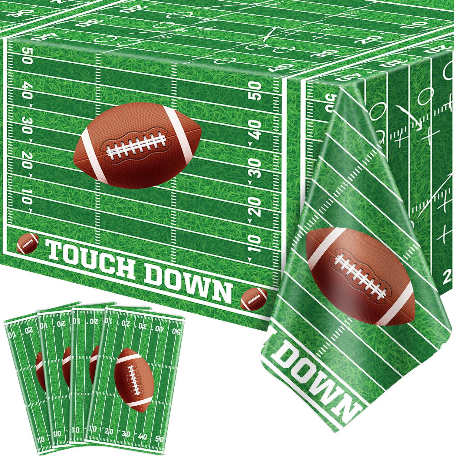 Amazon.com: Inspireyee Football Tablecloths, 4 Pack Football Table ...