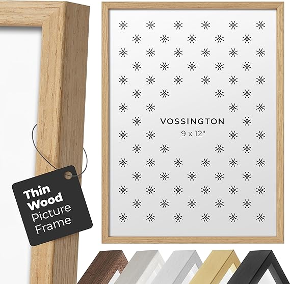 Amazon.com - Vossington 9x12 Frame Oak - Exclusive Thin 9 x 12 Wood ...