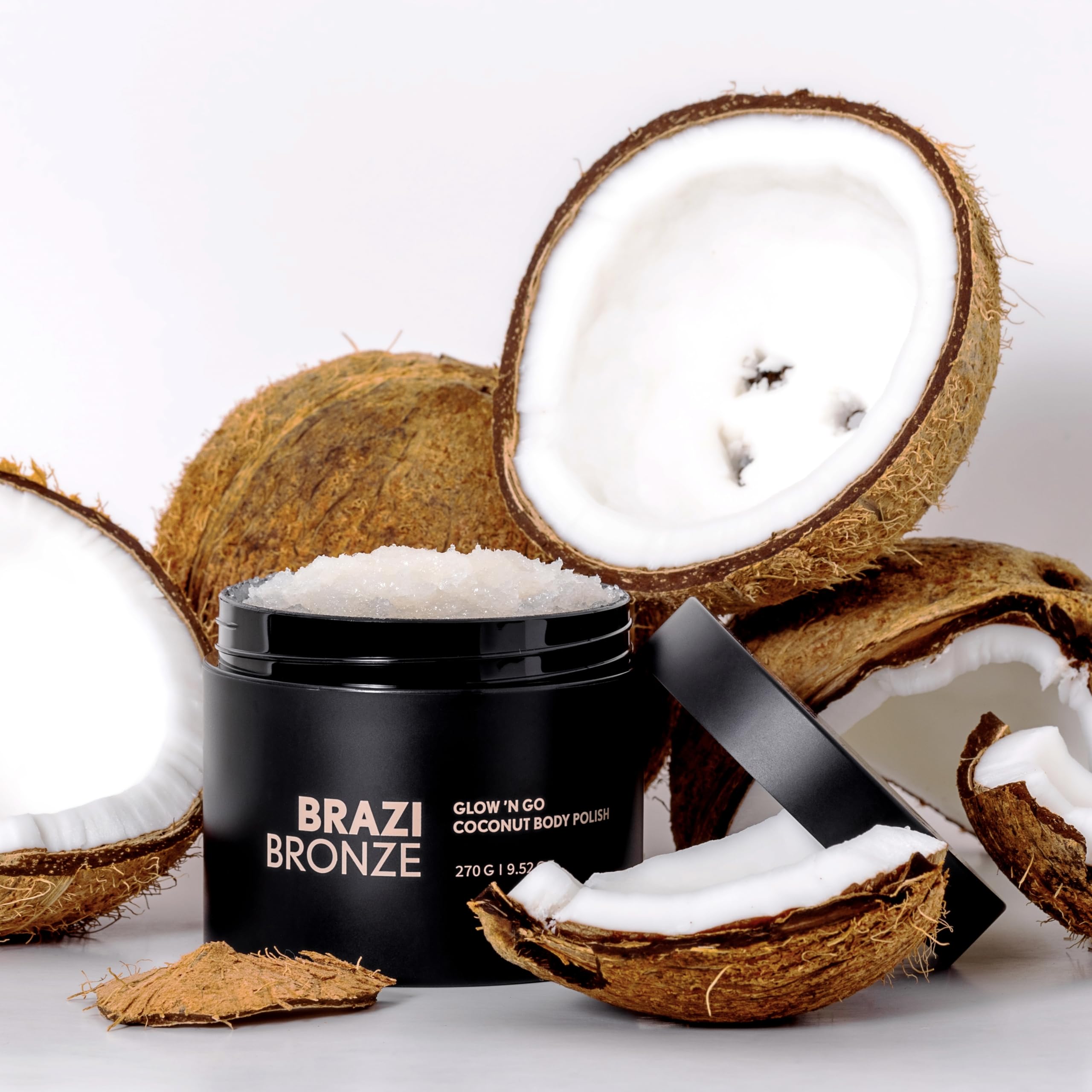 Amazon.com : Brazi Bronze Glow n' Go Body Polish Body Scrub, Coconut ...