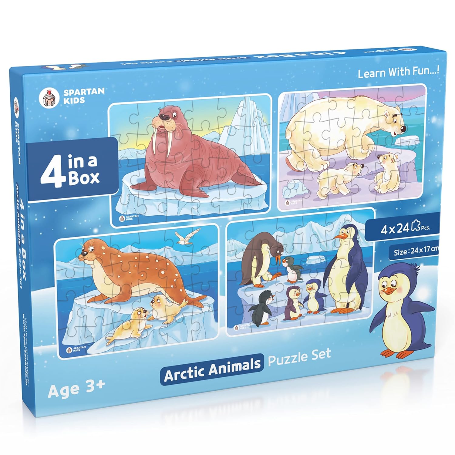 Buy SPARTAN KIDS® Arctic Animals Jigsaw Puzzle for Kids of Age 3-5 ...