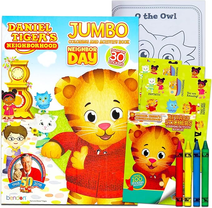 Amazon.com: Daniel Tiger Coloring and Activity Book Set with Stickers ...