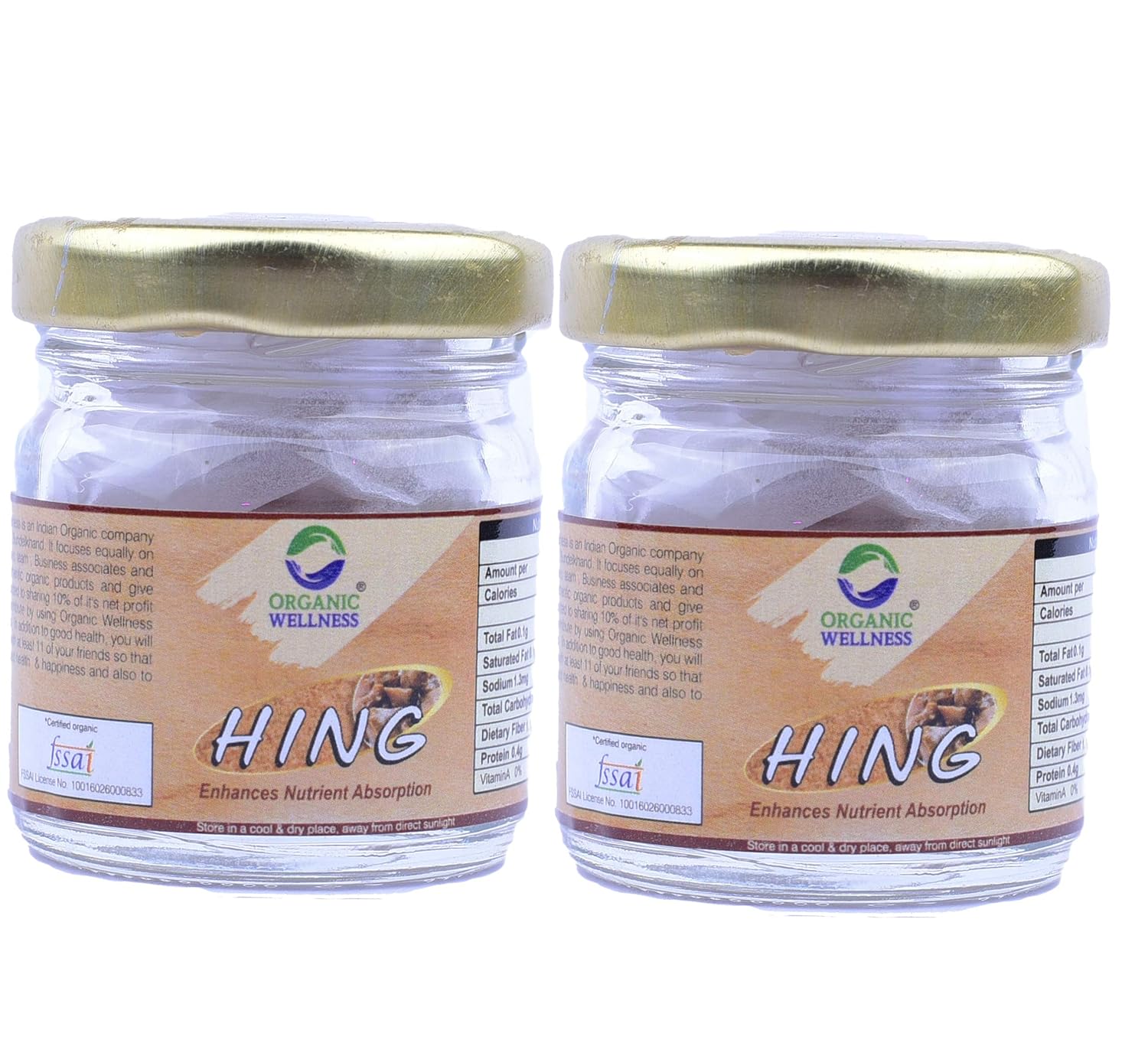 Organic Wellness Premium-Quality Hing 5g Bottle Strong Asafoetida ...