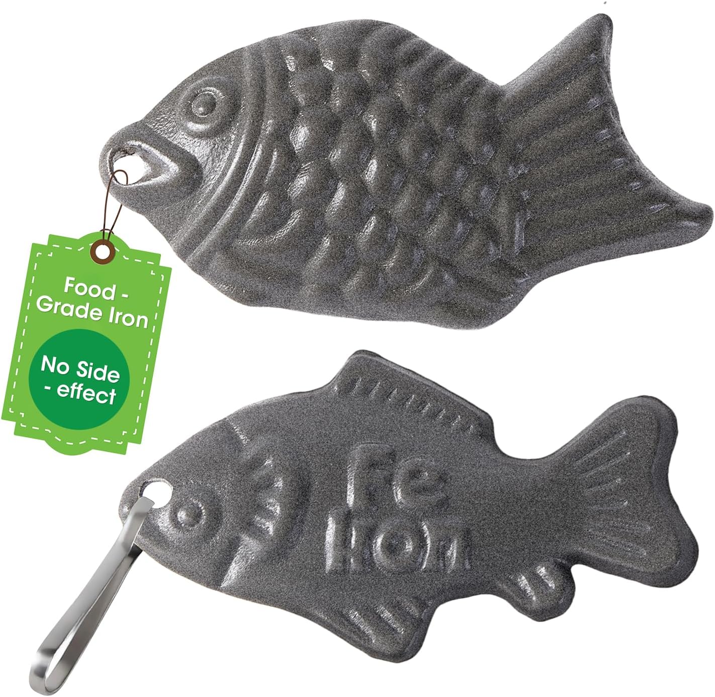 Amazon.com: LEEPENK Iron Fish 2 Pack,Add Natural Sources of Iron to ...