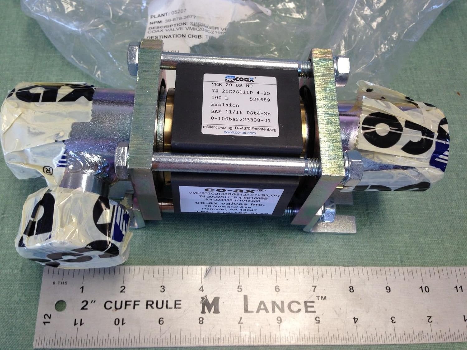 Co-Ax Valves VMK 20 DR NC Pneumatic Valve: Amazon.com: Industrial ...