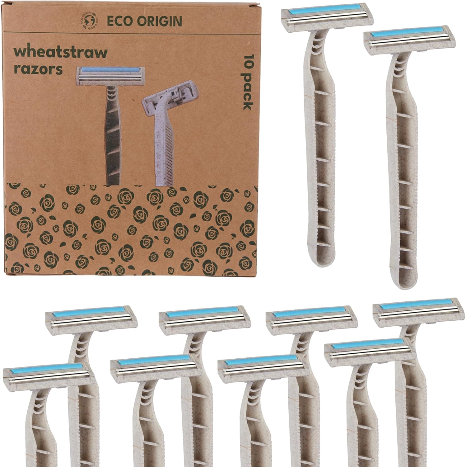 10 Pack Disposable Razors for Men & Women - Twin Blades Razors for ...