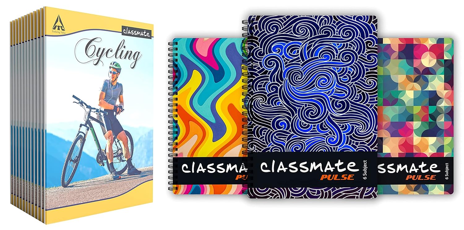 Classmate Long Notebook, Single Line (Pack of 6) Pulse Notebook ...