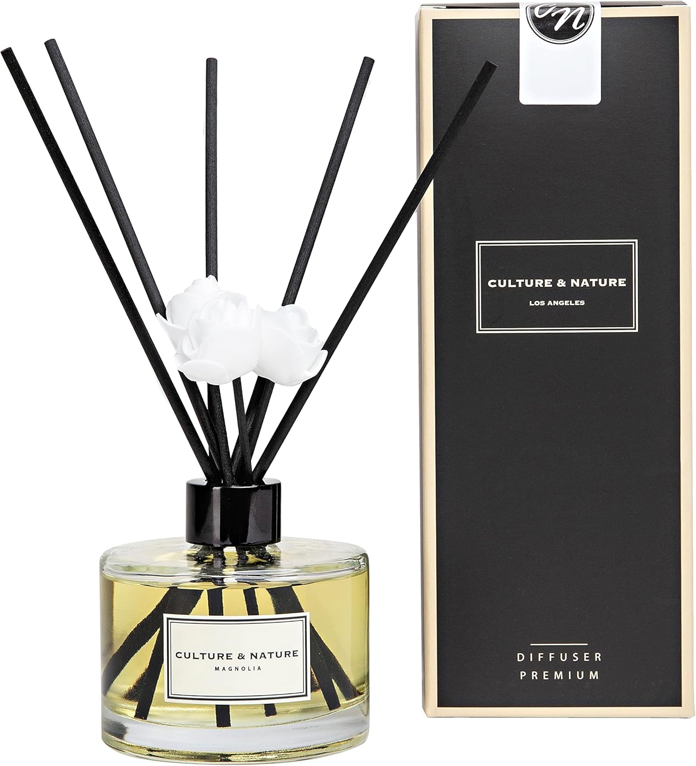 Amazon.com: CULTURE & NATURE Reed Diffuser Set 6.7oz (200ml) Magnolia ...