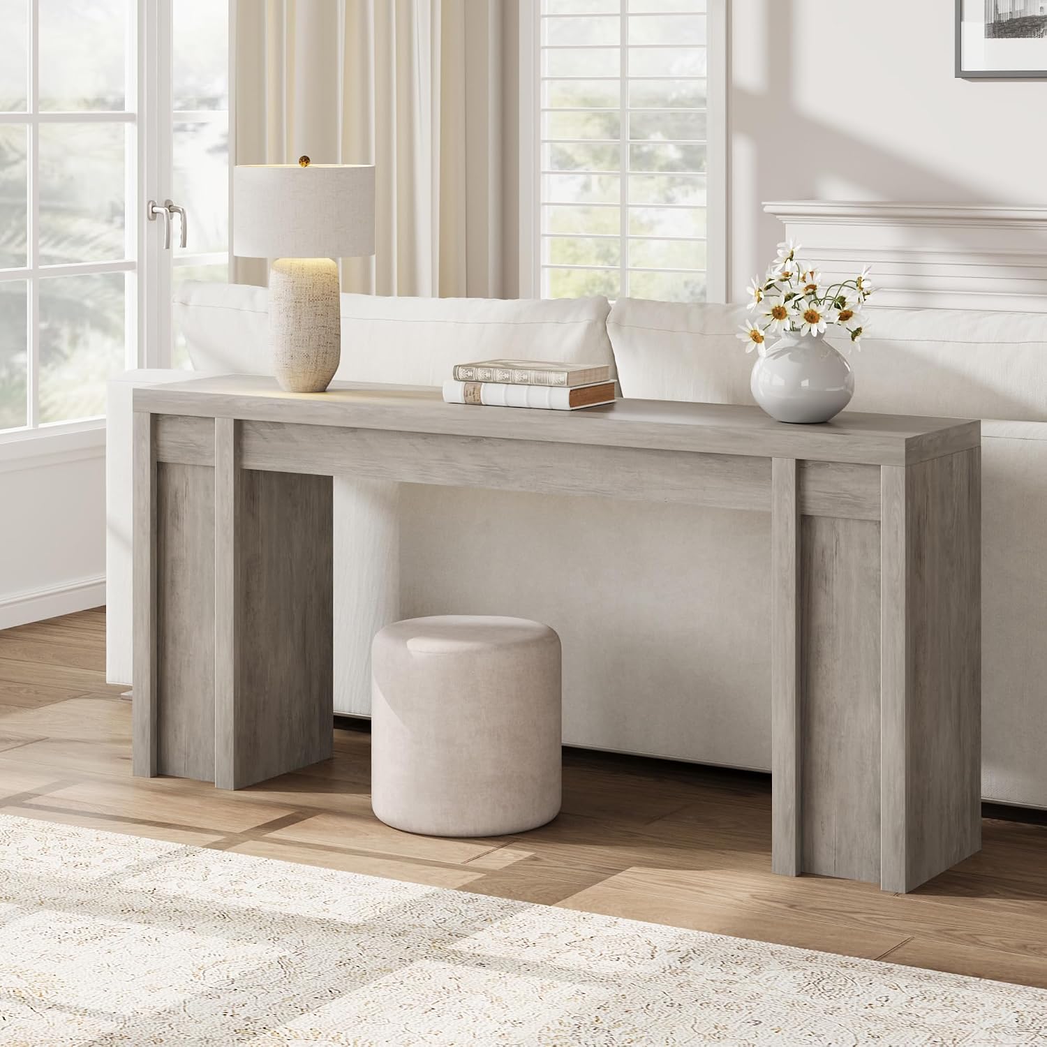 Amazon.com: GAOMON 70.9" Farmhouse Console Table, Entryway Sofa Table ...